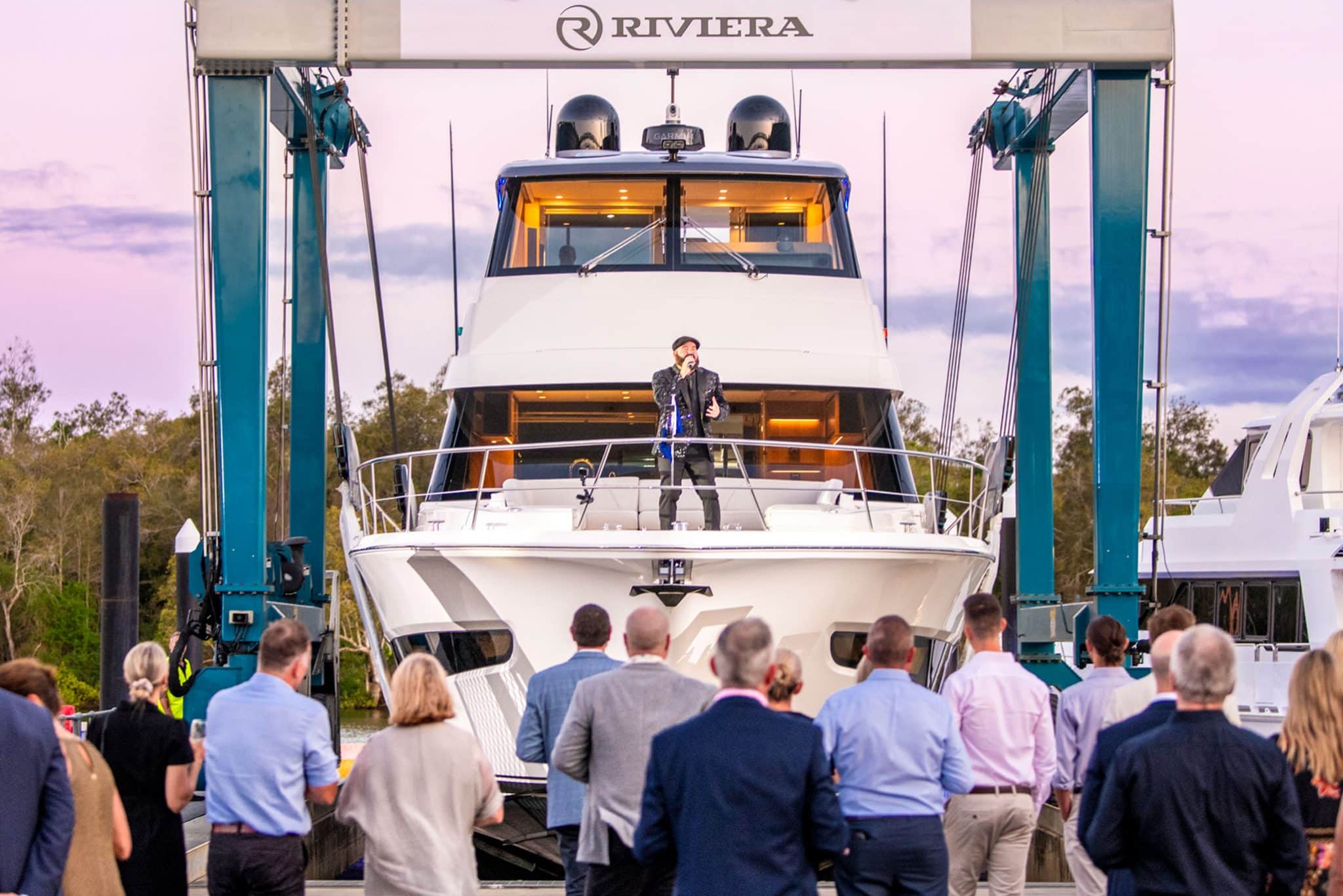 World Premiere Owners celebrate the launch of Riviera’s 58 Sports Motor ...